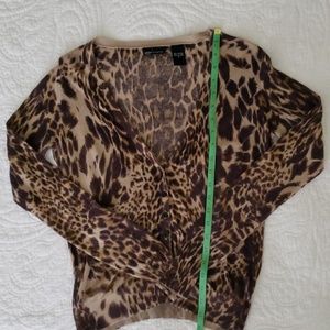 Moda International | Sweaters | Moda International Cheetah Print ...